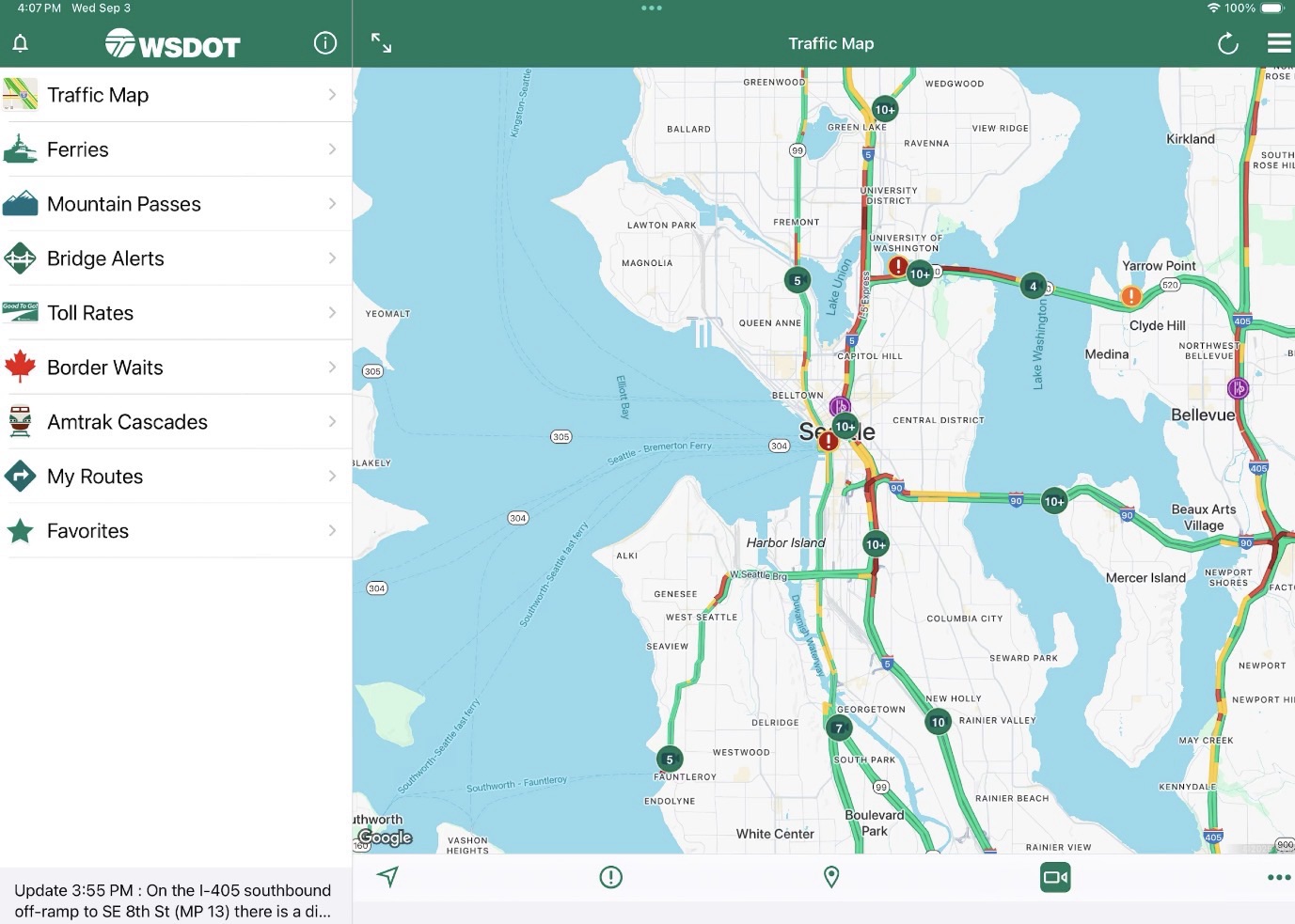 WSDOT Travel Tool for Android and Apple devices – Surfside Washington News